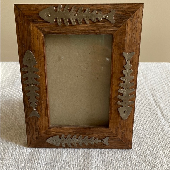 Accents | Rustic Fishbone Wooden Photo Frame | Poshmark